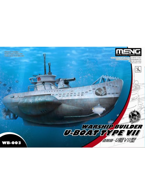 Meng Model - Warship Builder- U-Boat Type VII (Cartoon Model